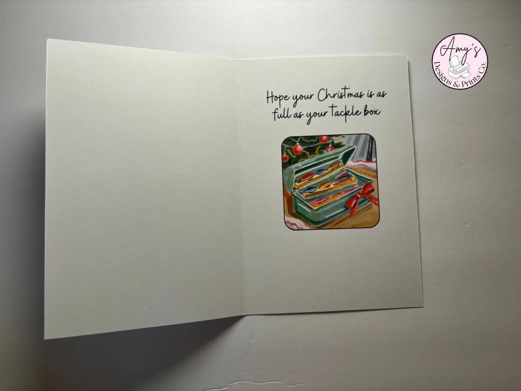 Fish Pun Christmas Card - Etsy