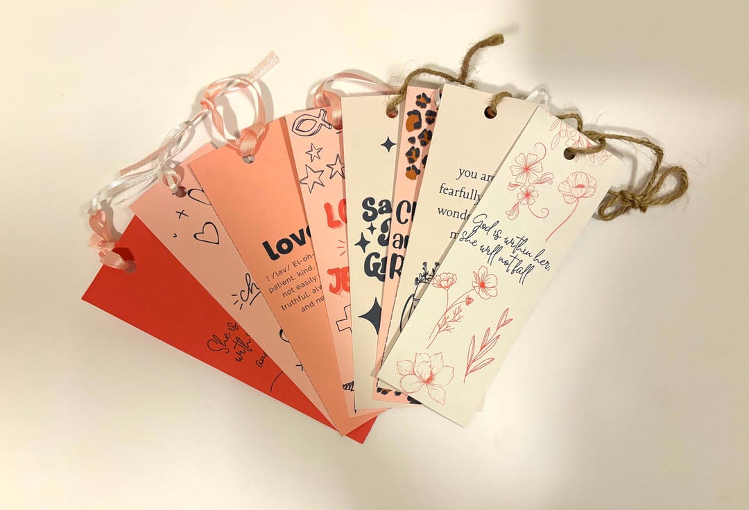 Christian Bookmark Pink, Neutral, Women - Etsy