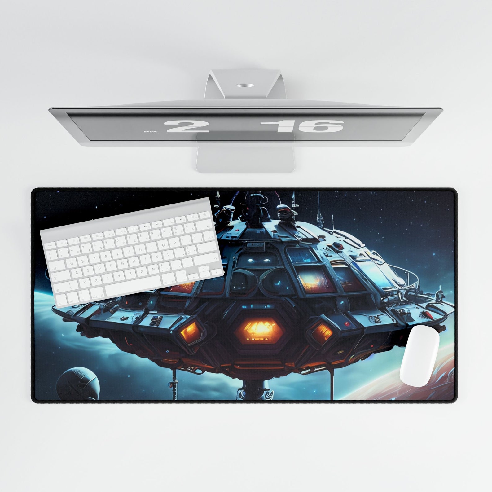 Fantasy Style Space Station V2 Desk Mat, Universal Mouse Pad, Gaming ...