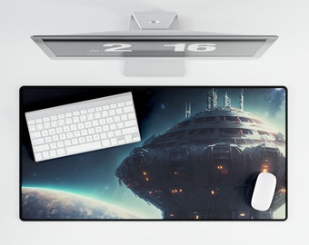 Fantasy Style Space Station V3 Desk Mat, Universal Mouse Pad, Gaming ...