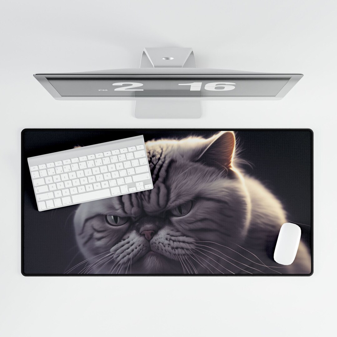 Fantasy Style Grumpy Cat V2 Desk Mat, Universal Mouse Pad, Gaming Mouse ...