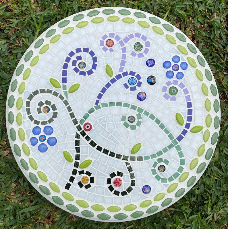 Tree of Life Mosaic Stepping Stone - Etsy