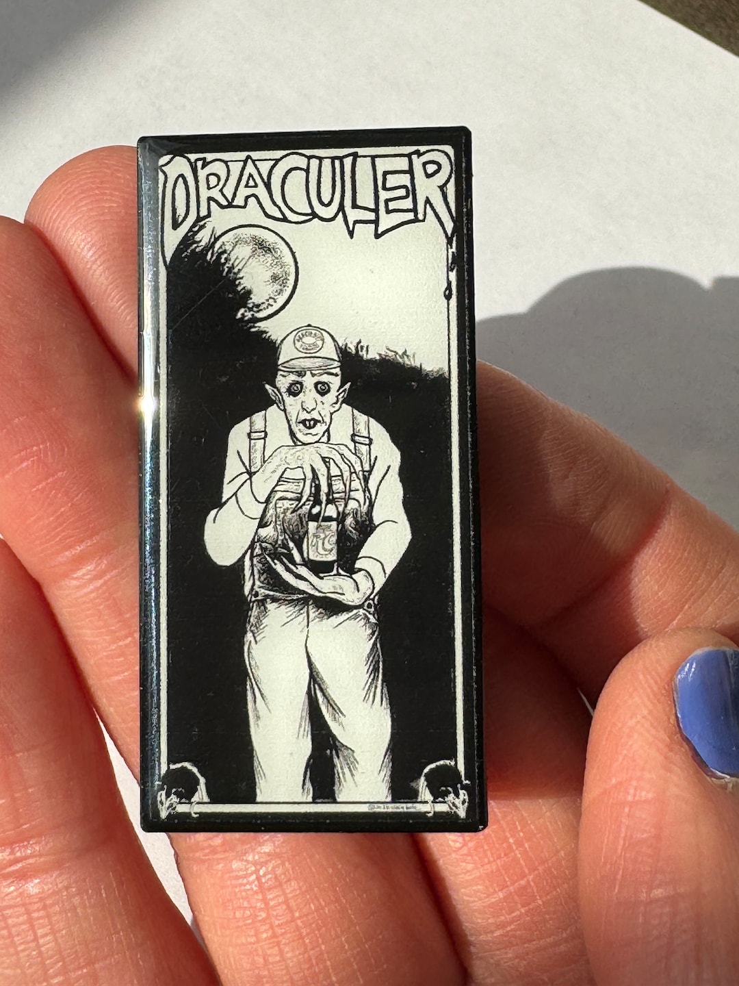 Draculer Appalachian Dracula Choice of Pin or Keychain - Etsy