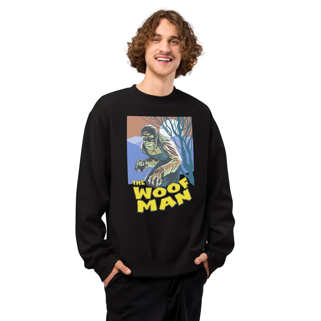 The Woof Man Appalachian Holler Horror Oversized Heavyweight Sweatshirt ...