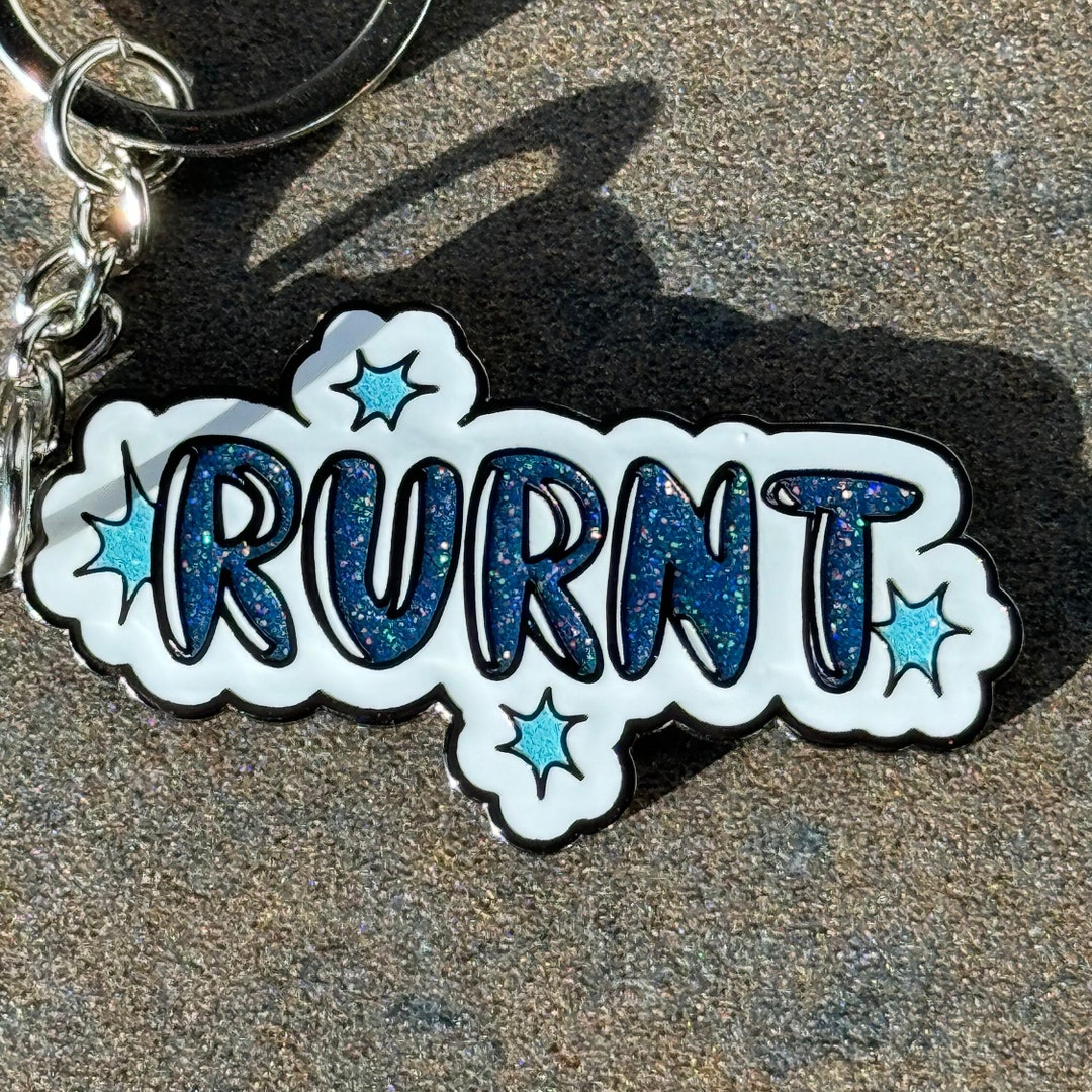 Rurnt Appalachian Southern Slang Glitter Hard Enamel Keychain - Etsy