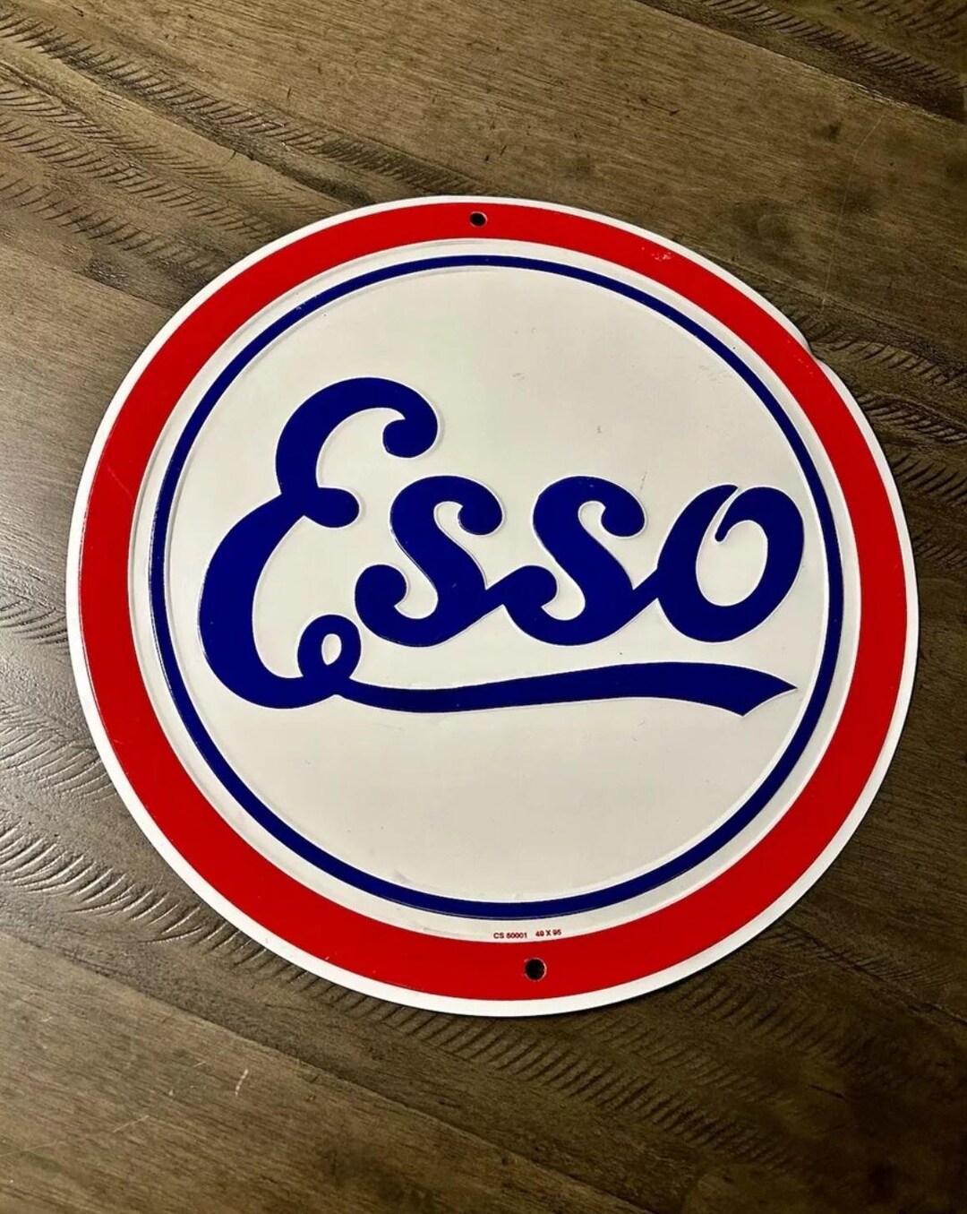 Esso Metal Sign Vintage Style Garage Wall Decor Gas Oil Tools Bar Pub ...