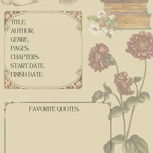 Reading Journal - Etsy