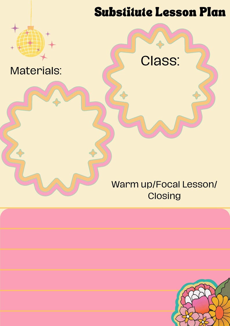 Teacher Packet Groovy 70s Theme - Etsy