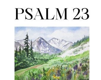 Psalm 23 Digital Print - Etsy