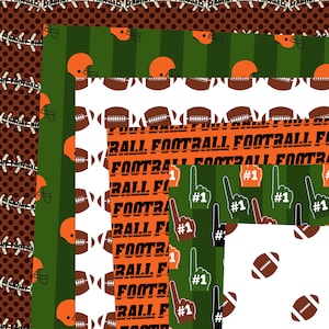 45 American Football Sports Digital Papers and 20 Clip Art Items ...