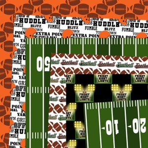 45 American Football Sports Digital Papers and 20 Clip Art Items ...