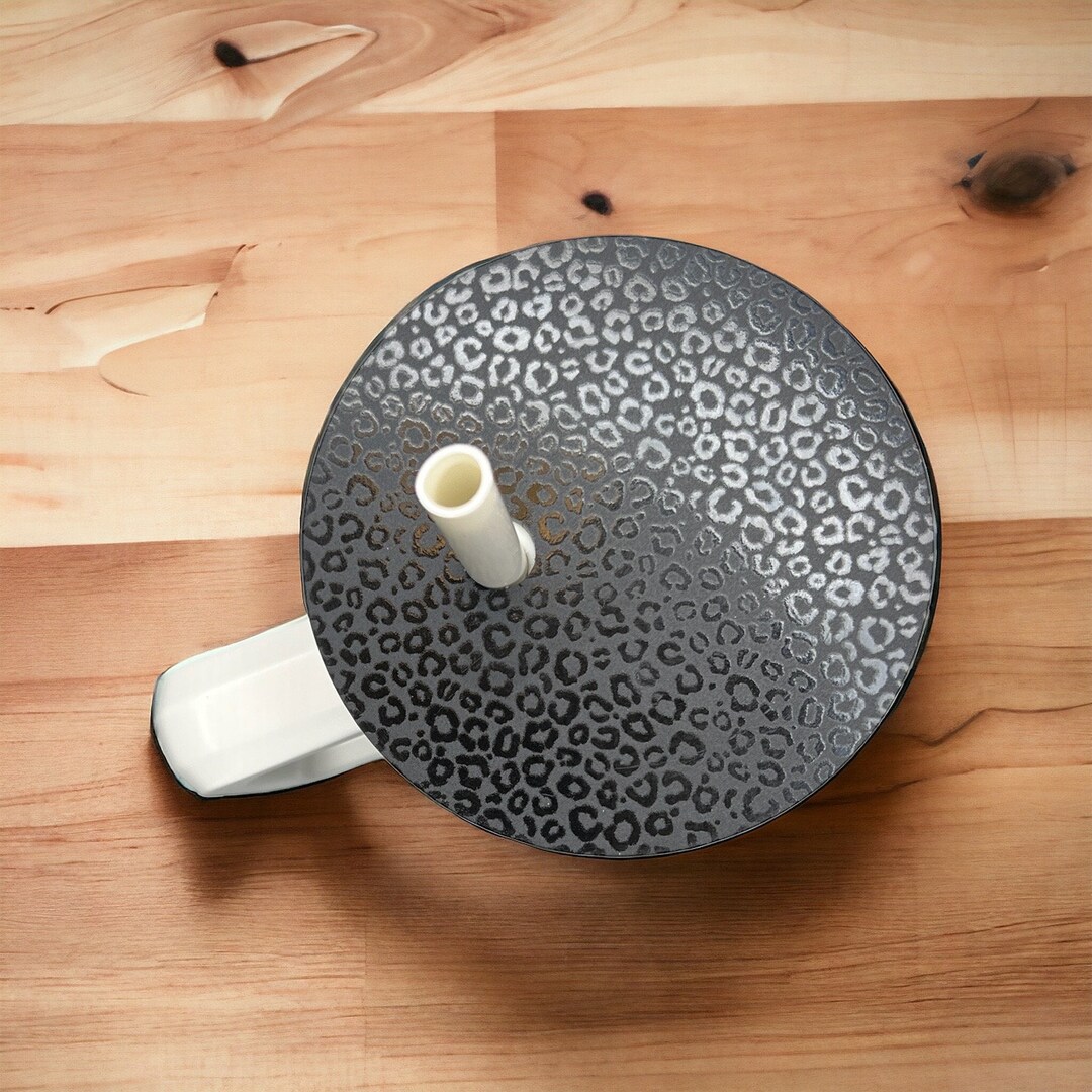 Classy Black Leopard Name Plate Tumbler Topper 40 Oz Tumbler Topper ...