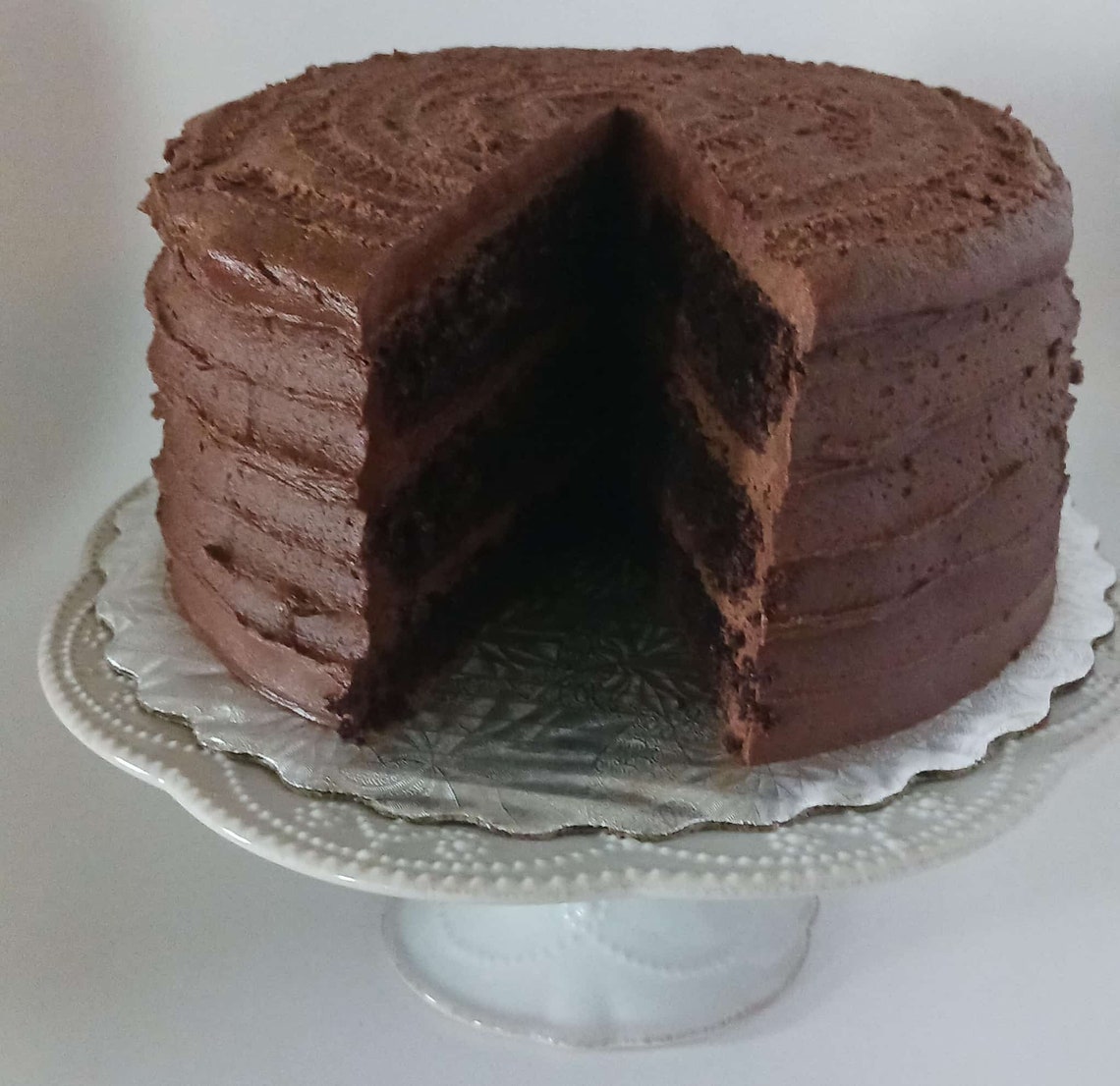 Homemade Chocolate Layer Cake: American Buttercream Frosting - Etsy