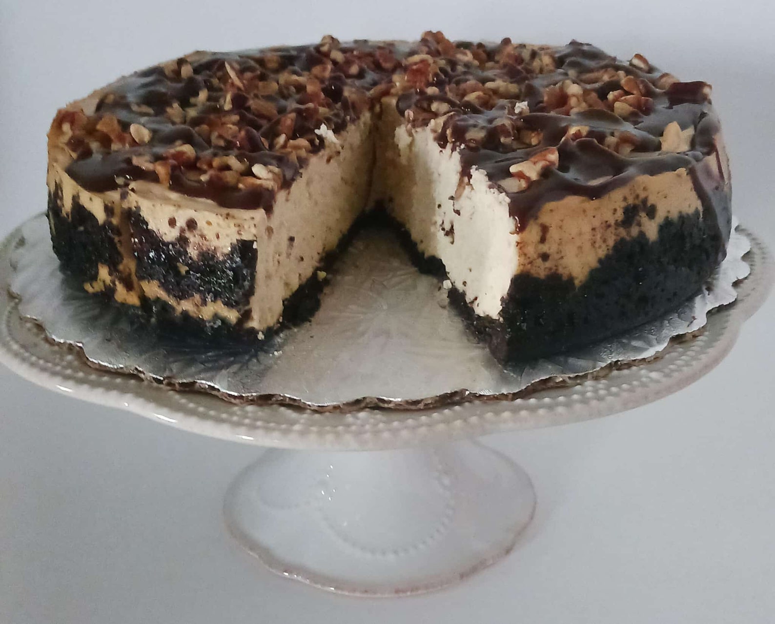 Homemade Caramel Turtle Cheesecake: 9-inch Baked Dessert - Etsy