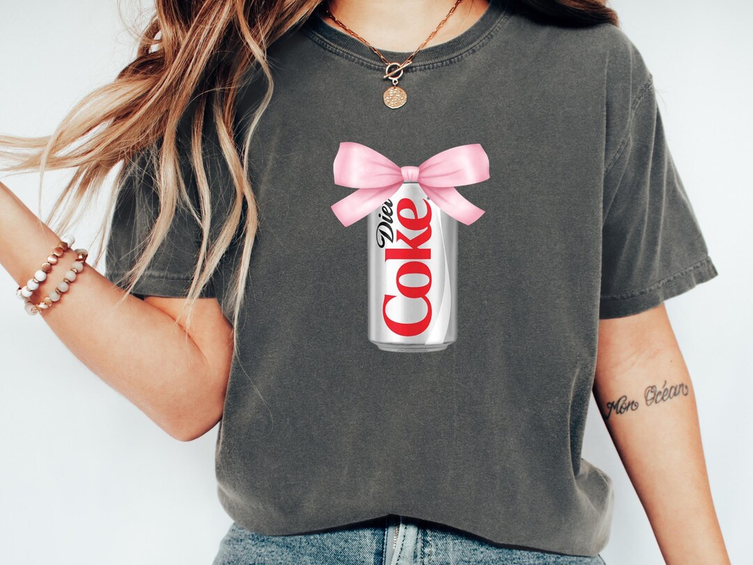 Diet Coke Pink Bow Sweatshirt, Diet Coca Cola Crewneck, Diet Coke Lover ...