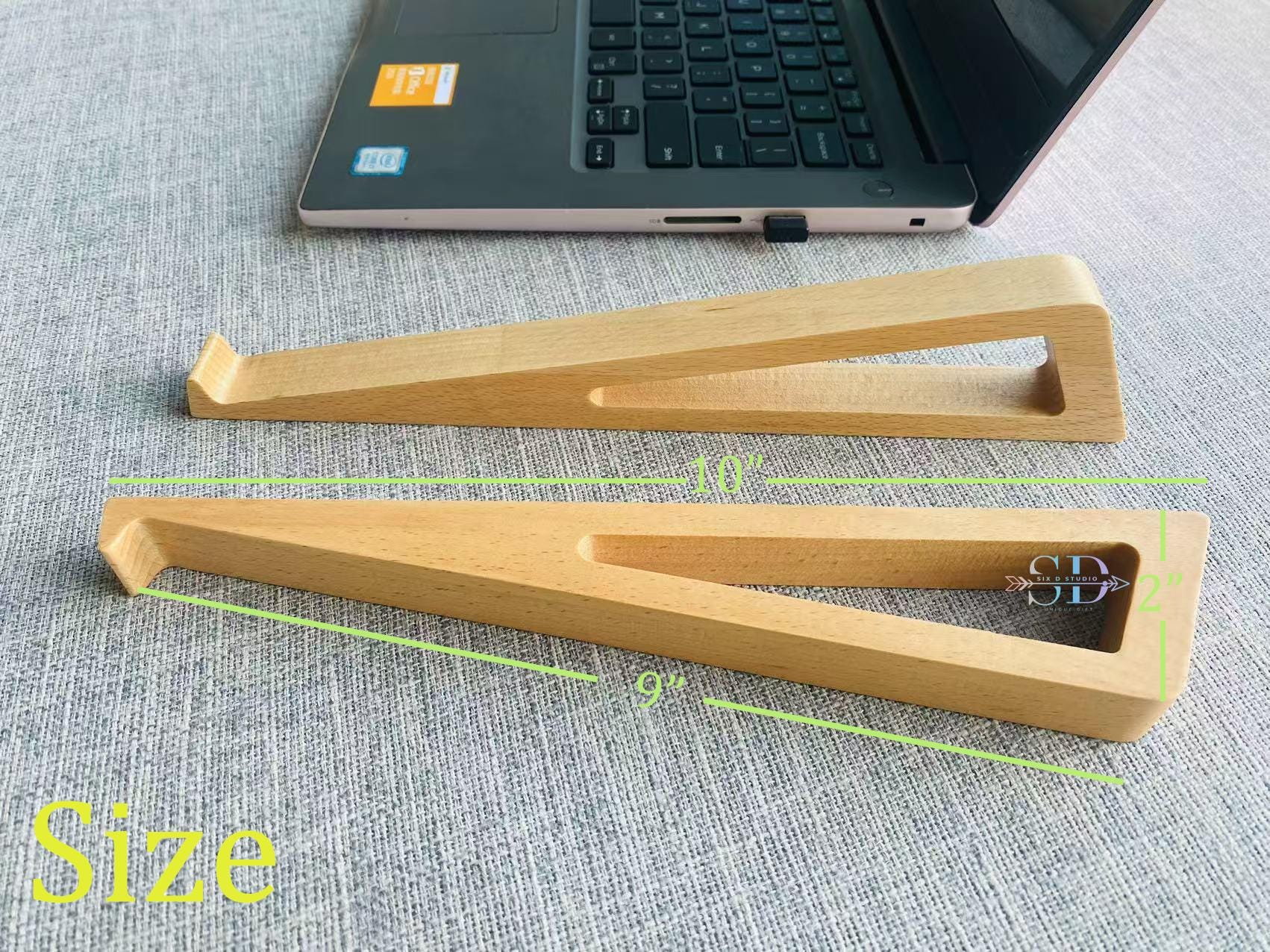 Solid Wooden Laptop Riser on Desk, Minimize the Overheating, Laptop ...
