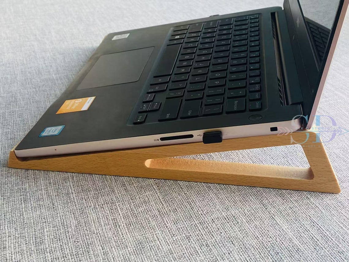 Solid Wooden Laptop Riser on Desk, Minimize the Overheating, Laptop ...