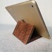 Handcrafted Walnut Wood Tablet Stand, Minimalist Laptop Holder, Sturdy ...