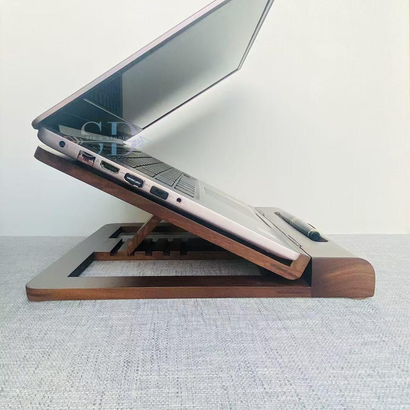 Wood Laptop Stand - Etsy