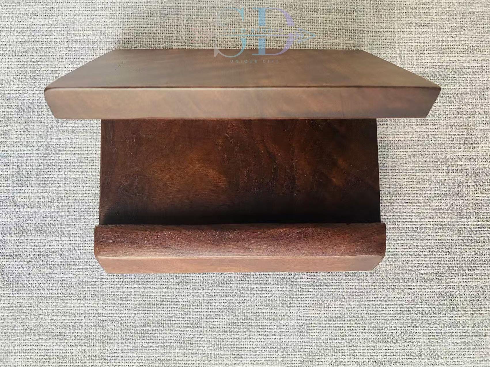Handcrafted Walnut Wood Tablet Stand, Minimalist Laptop Holder, Sturdy ...
