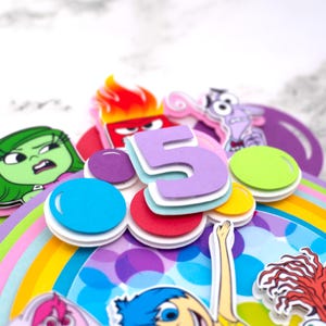 Custom Inside Out 2 Cake Topper: 3D Birthday Party Decoration - Etsy