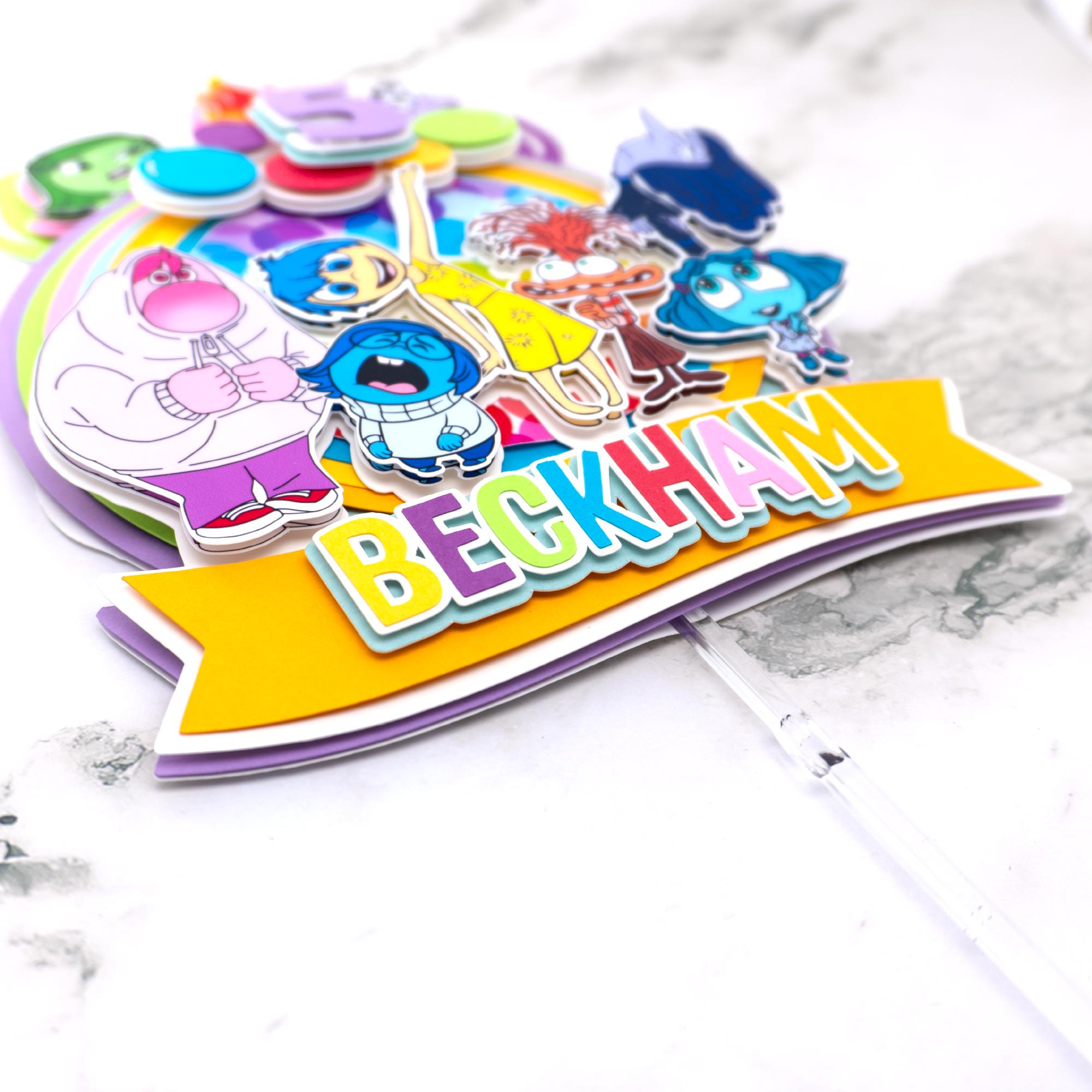 Custom Inside Out 2 Cake Topper: 3D Birthday Party Decoration - Etsy