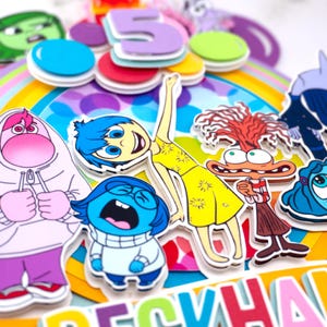 Custom Inside Out 2 Cake Topper: 3D Birthday Party Decoration - Etsy