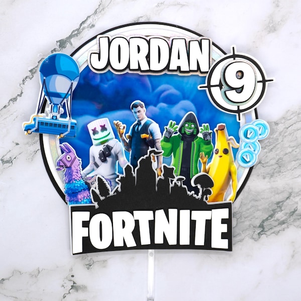 Fortnight Cake Topper - Etsy
