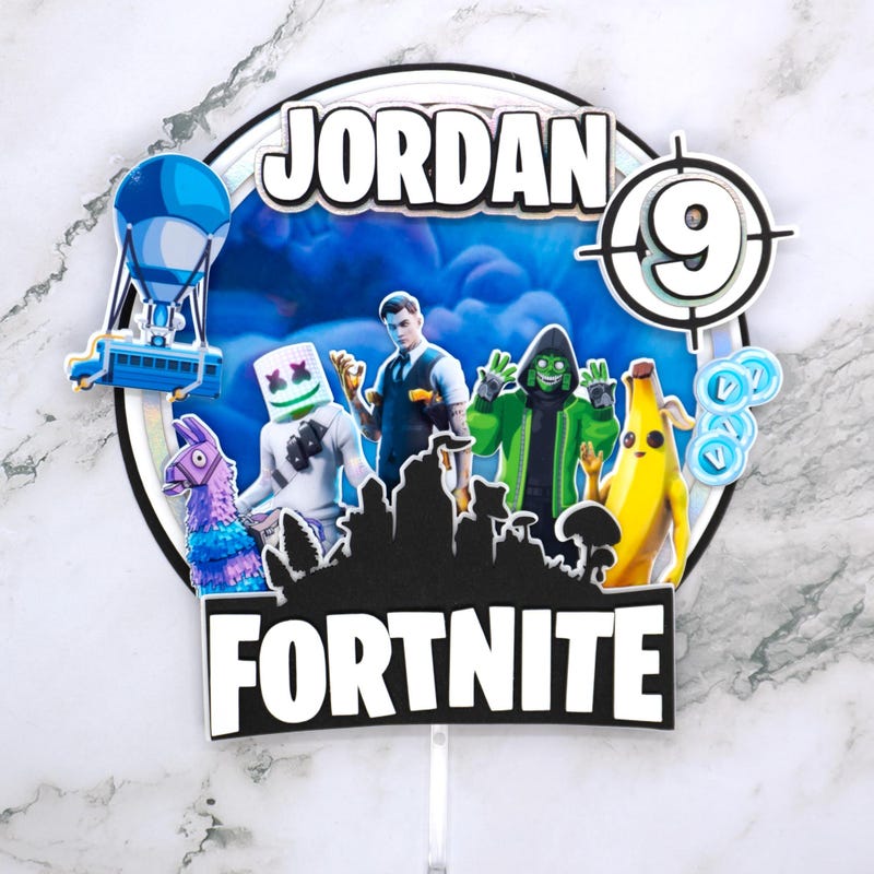 Fortnight Cake Topper - Etsy