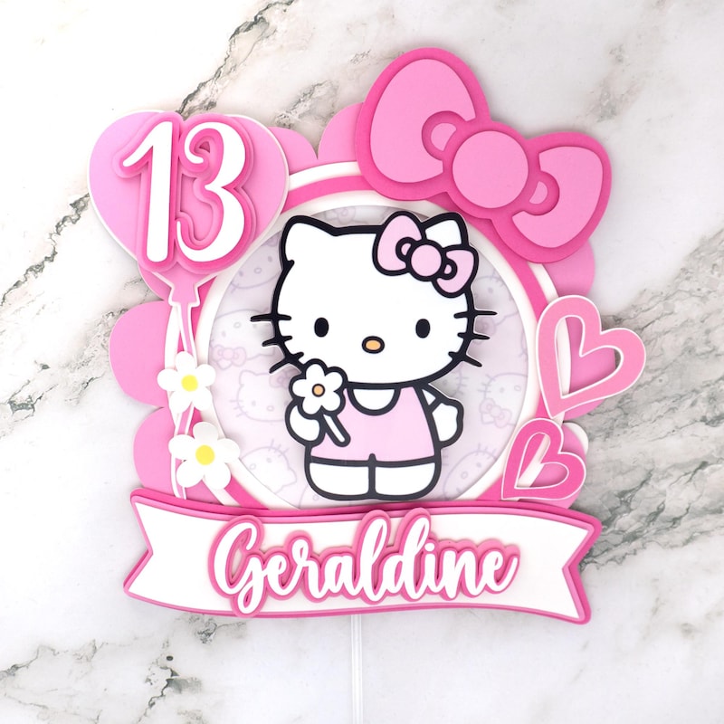 Hello Kittys Cake Topper - Etsy