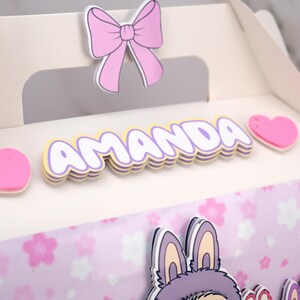 Cute Labu Monster Party Favor Boxes - Custom Names - 3D Party ...