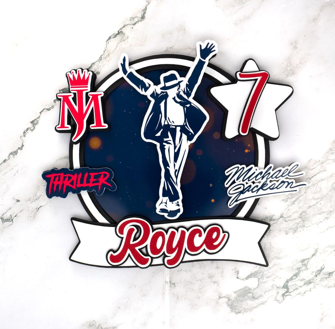 Michael Jackson Cake Topper: Thriller Birthday Party Decoration - Etsy