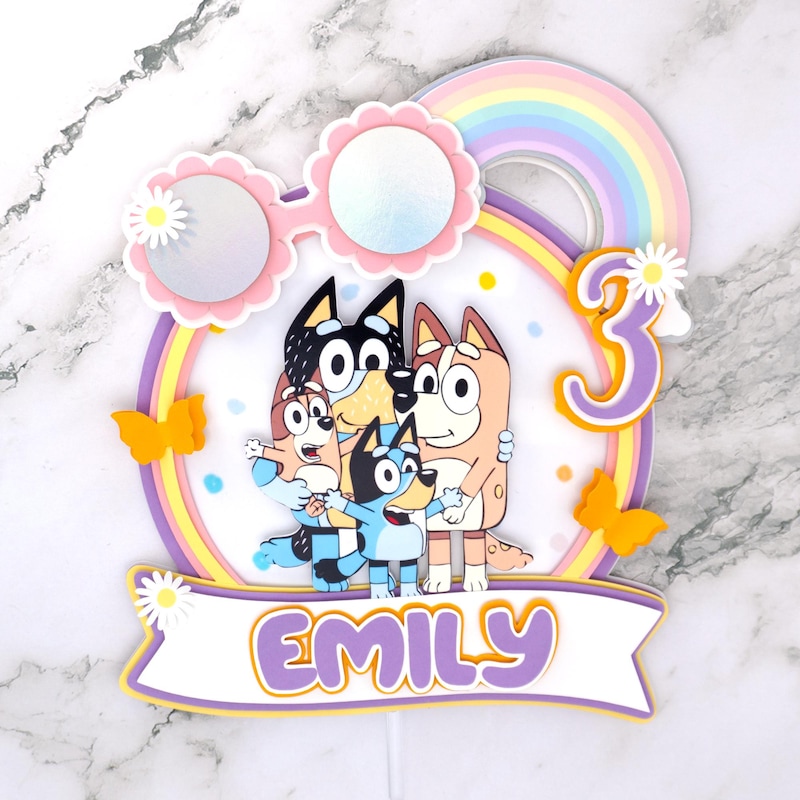 Bluey Cake Topper - Etsy