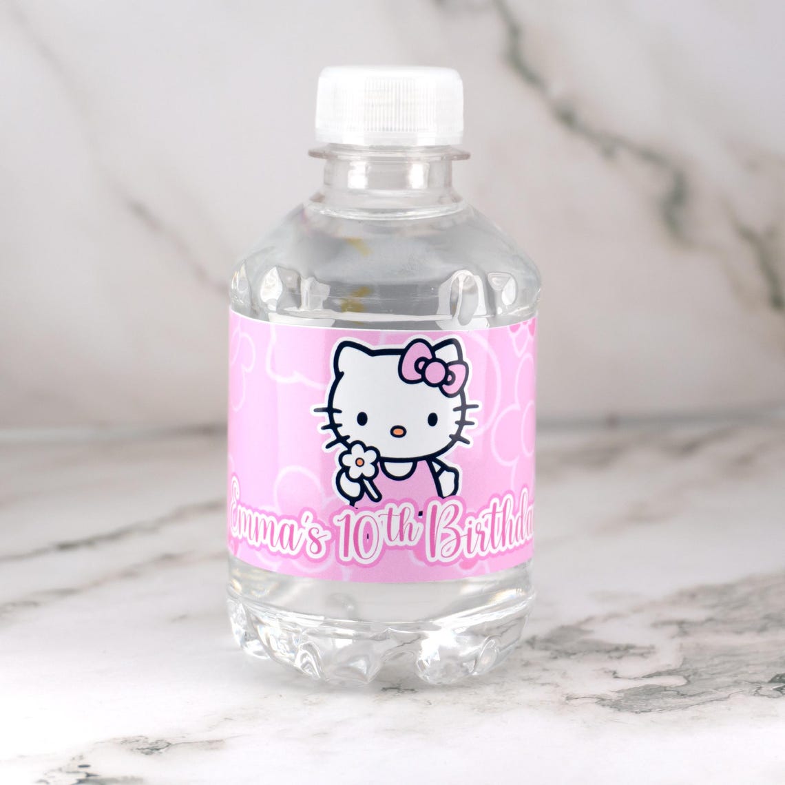 Kitty Water Bottle Labels - (8oz/16oz) - Cute Cat Birthday Party ...