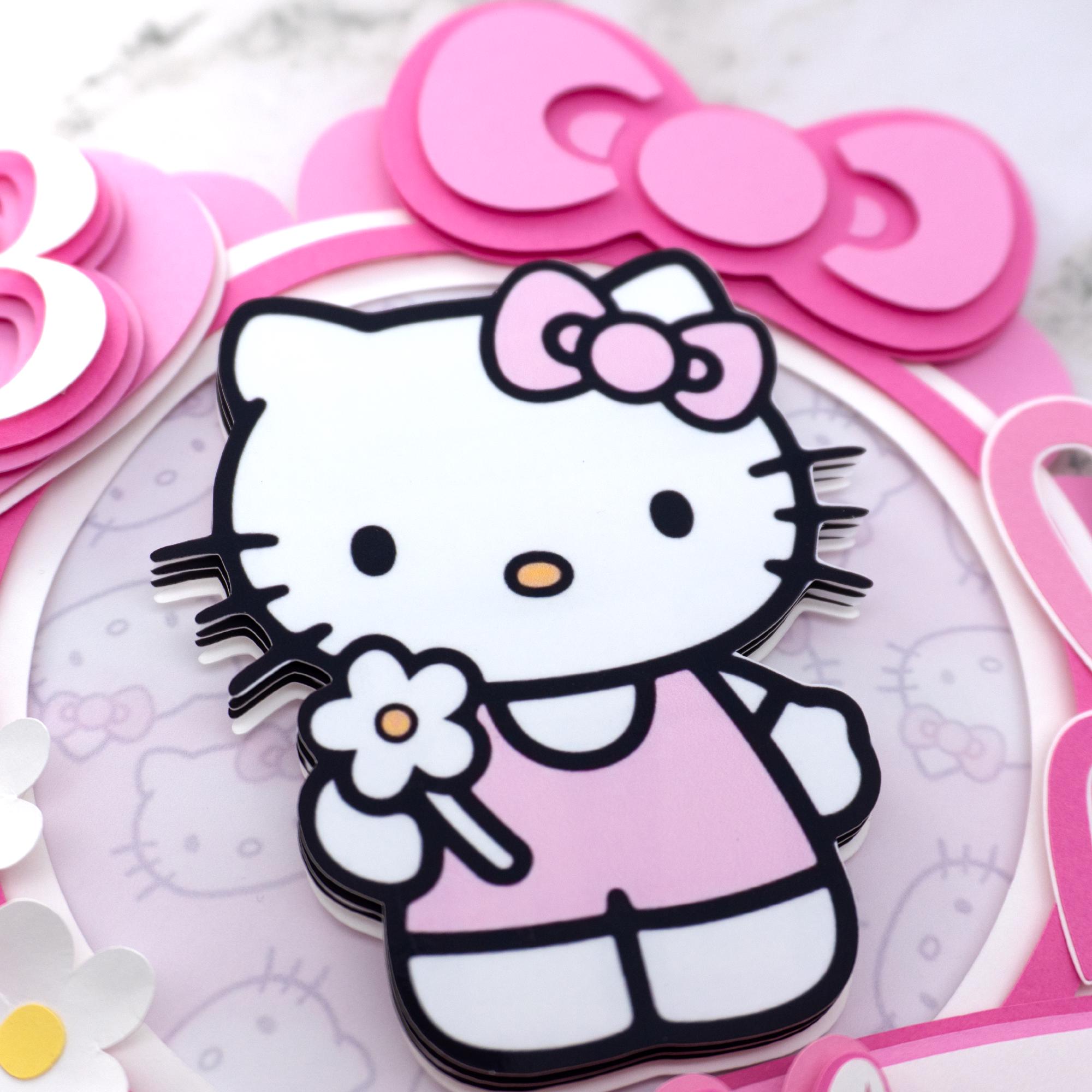 Kitty Cake Topper - 3D Party Decoration - Custom Name & Age - Cat ...