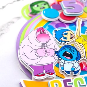 Custom Inside Out 2 Cake Topper: 3D Birthday Party Decoration - Etsy