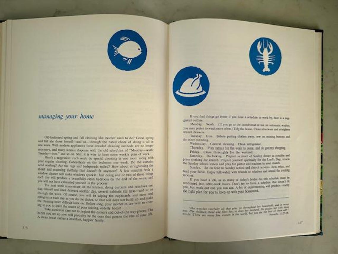 Vintage the Bride's Book of Ideas, Guide to Christian Homemaking From ...