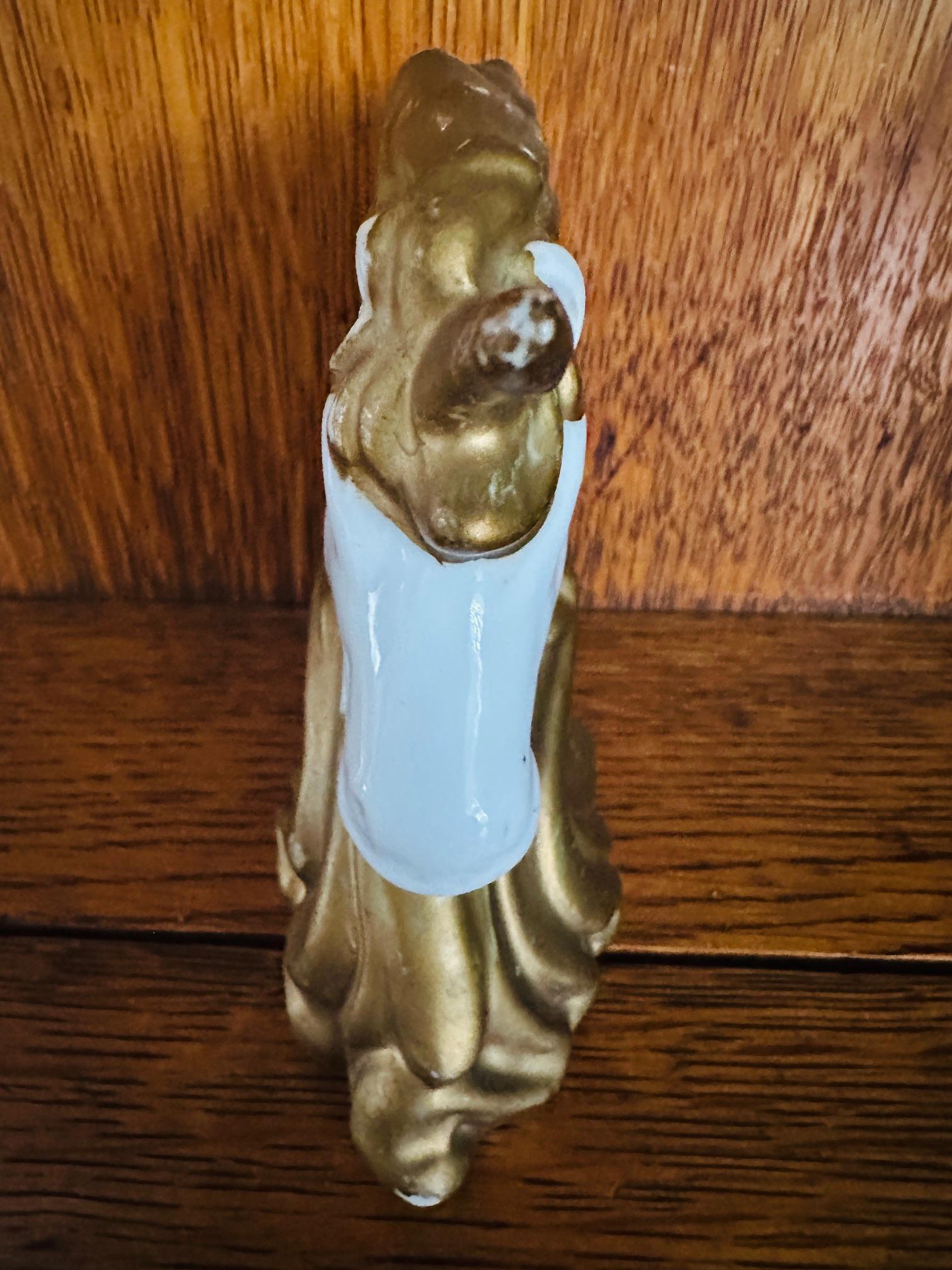 Vintage Unicorn Bust With Gold Paint Accents, White Ceramic Unicorn ...