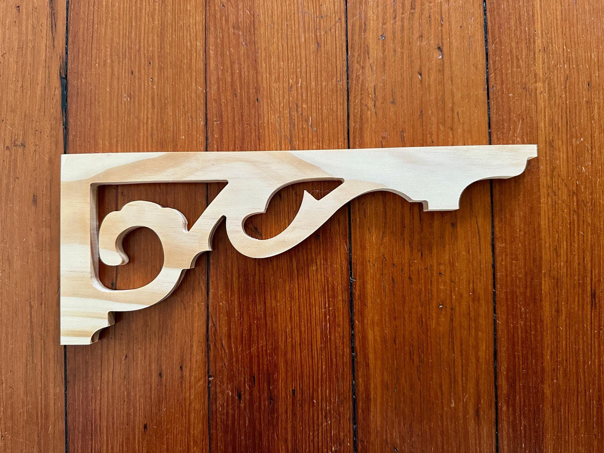 Complete Set of Decorative Stair Riser Brackets W/ a Art Nouveau Flair ...