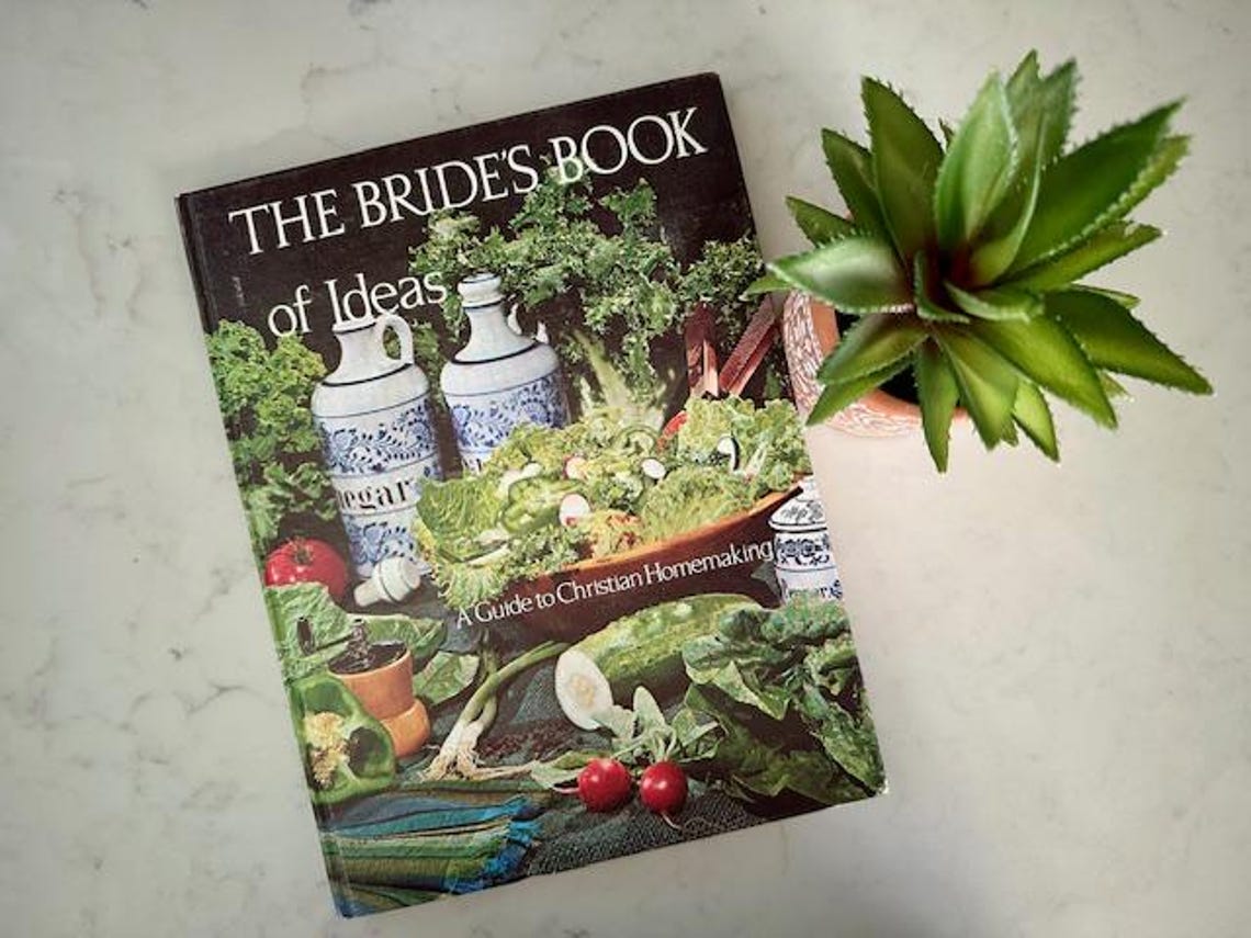 Vintage the Bride's Book of Ideas, Guide to Christian Homemaking From ...