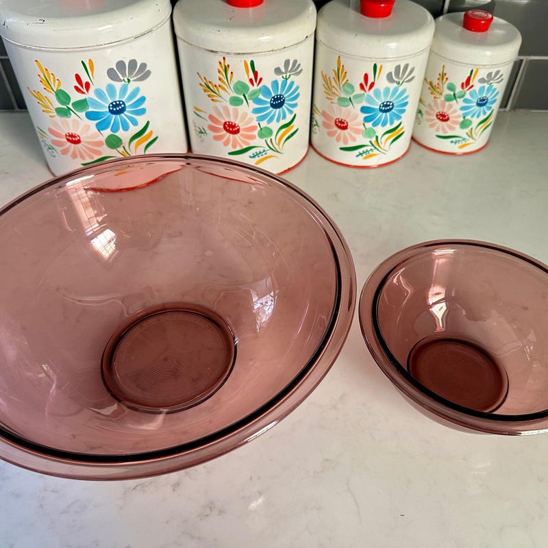 Pink Pyrex Bowls - Etsy