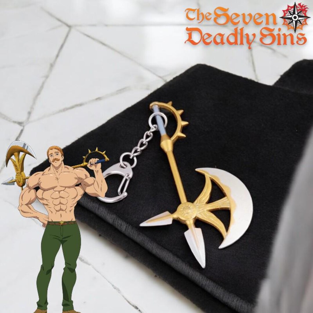 Seven Deadly Sins Escanor Axe Bottle Opener Keychain Nanatsu No Taizai ...