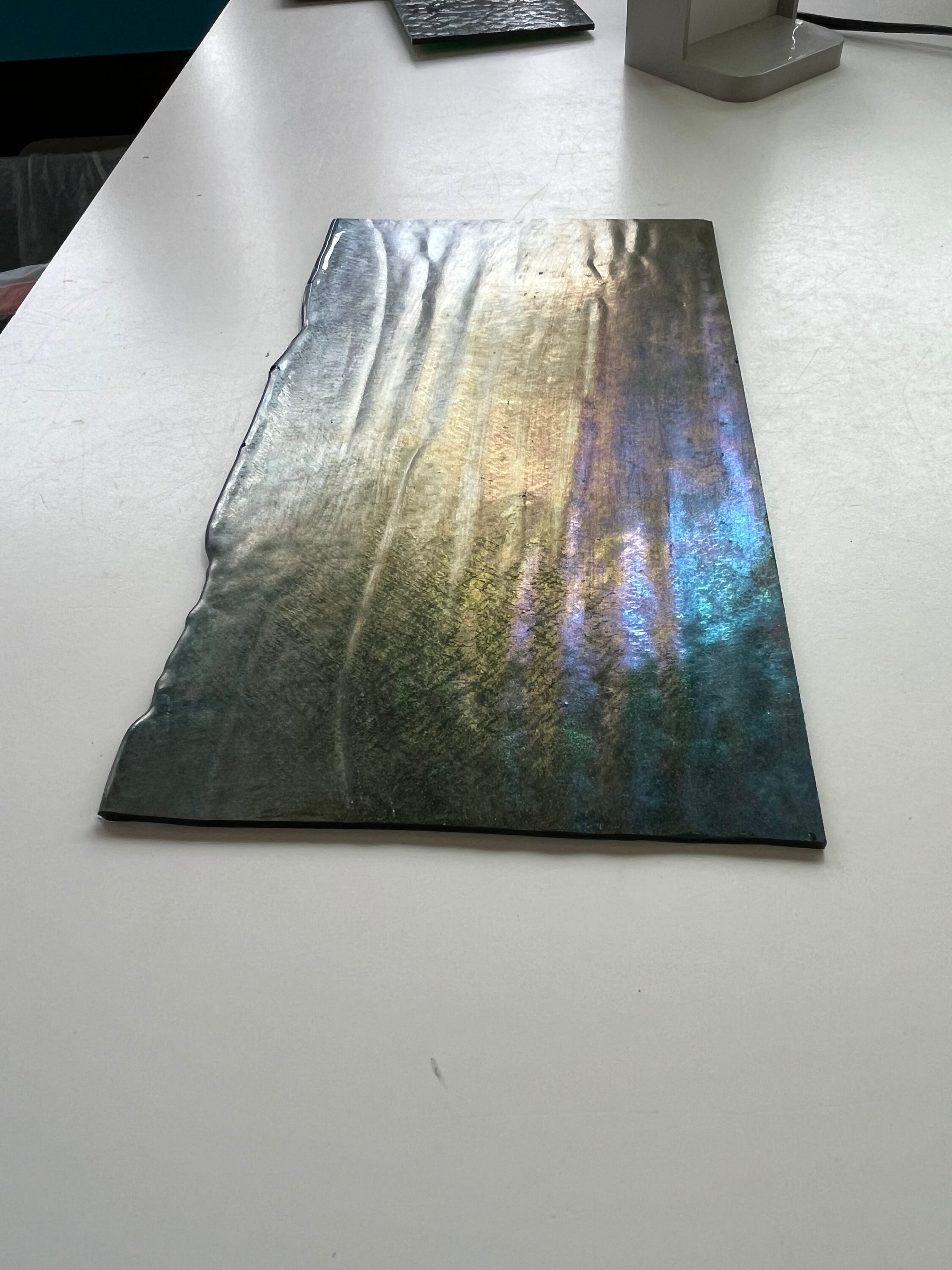 Extra Large Iridescent COE 90 Glass Scraps - Etsy