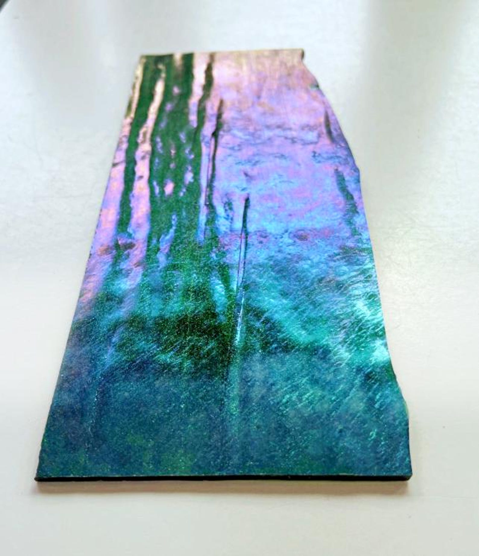 Extra Large Iridescent COE 90 Glass Scraps - Etsy