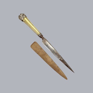 Ancien couteau génois Passacorda, poignard des années 1700, XVIIIe ...