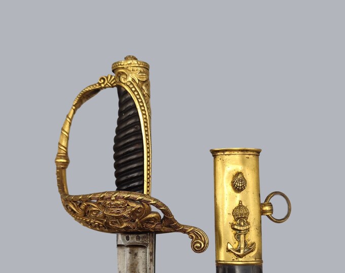 Antique Sabre of a French Naval Officer M/1853 France Sword Napoleon ...