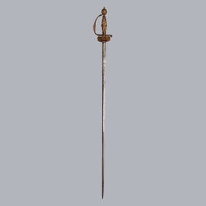 Antique Smallsword With Gilded Bronze Ormolu Hilt 1700s 18th Century ...