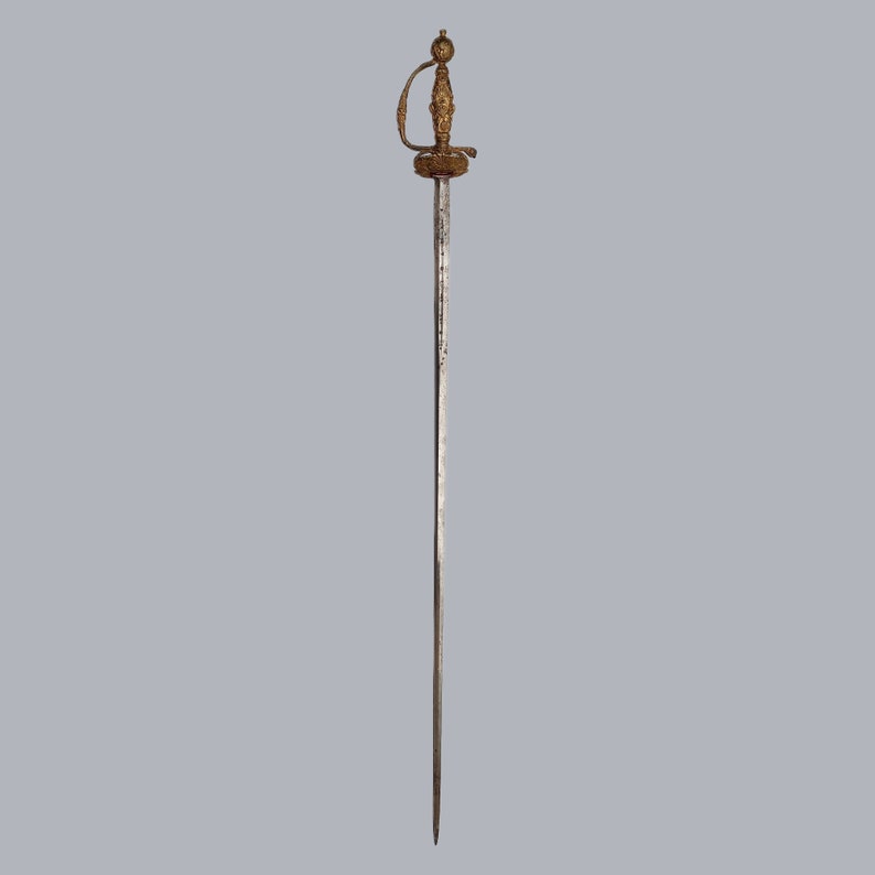 Antique Smallsword With Gilded Bronze Ormolu Hilt 1700s 18th Century ...