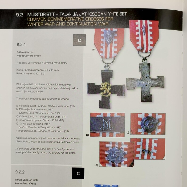Vintage Finnish Cross of the Headquarters Military Badge Päämajanristi ...