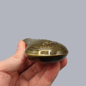 Vintage American Copper Brass Powder Flask 20th Century Reproduction ...
